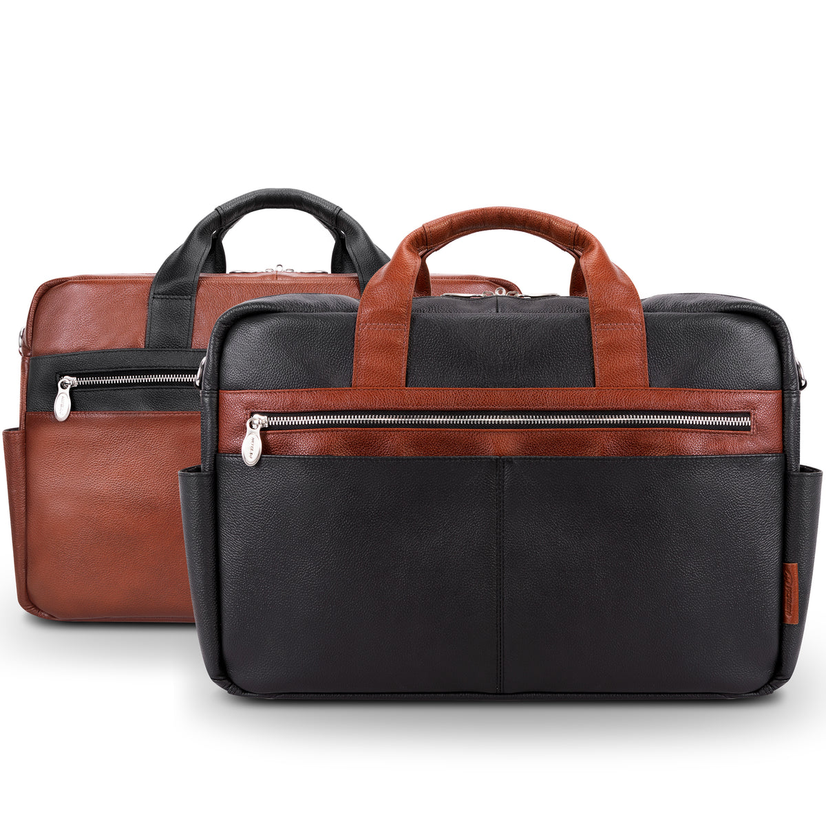 SOUTHPORT | 17” Leather Two-Tone Laptop Briefcase – McKleinUSA