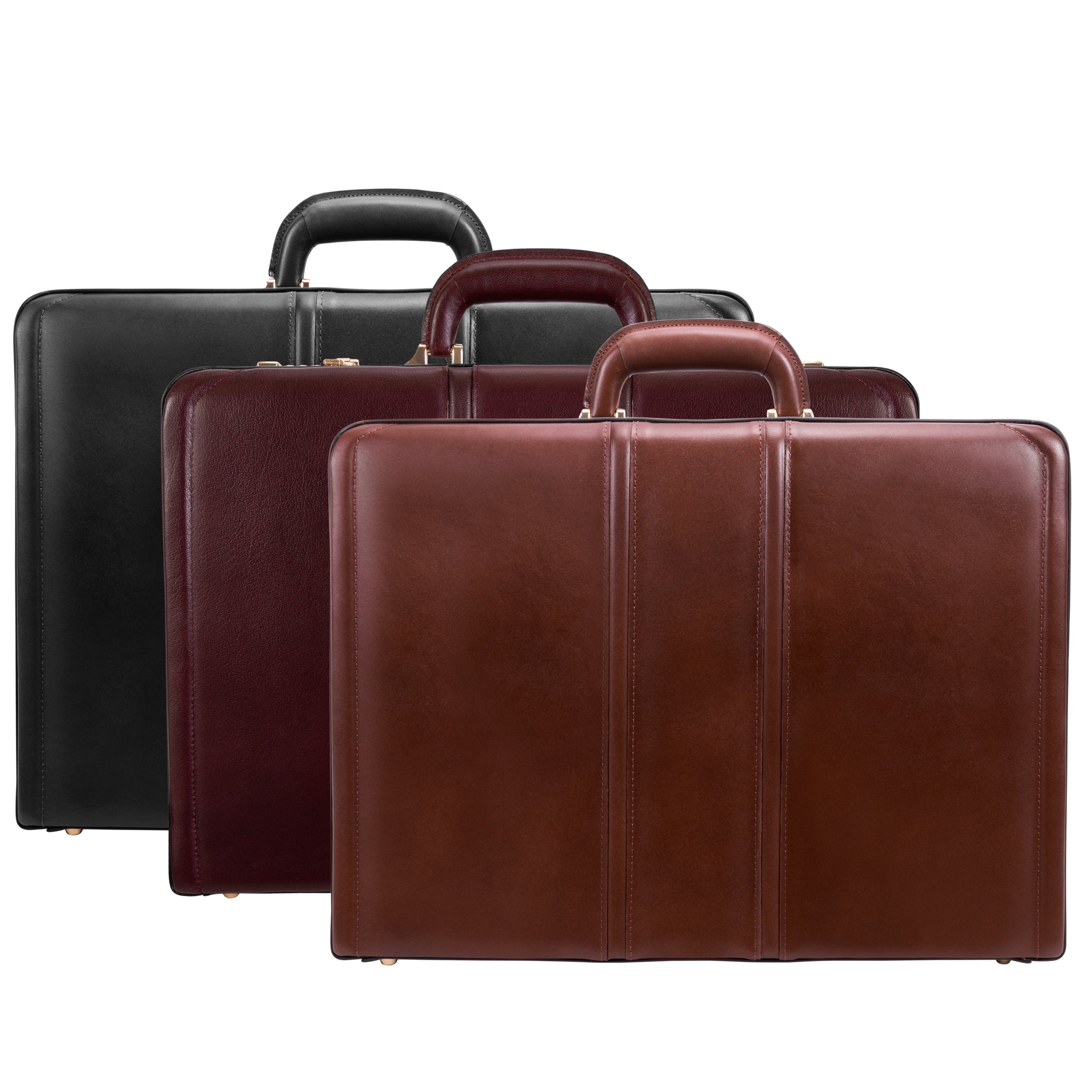Coughlin Leather Attaché Briefcase - Sleek Design & Durability – McKleinUSA